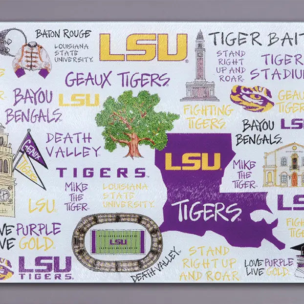 LSU TEMPERED GLASS BOARD – Kelly's Korner - Oakdale